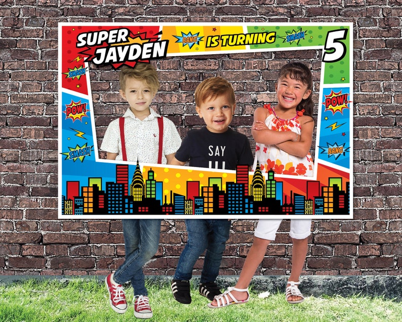 Super Hero Photo Booth Frame Printed and Shipped - Etsy