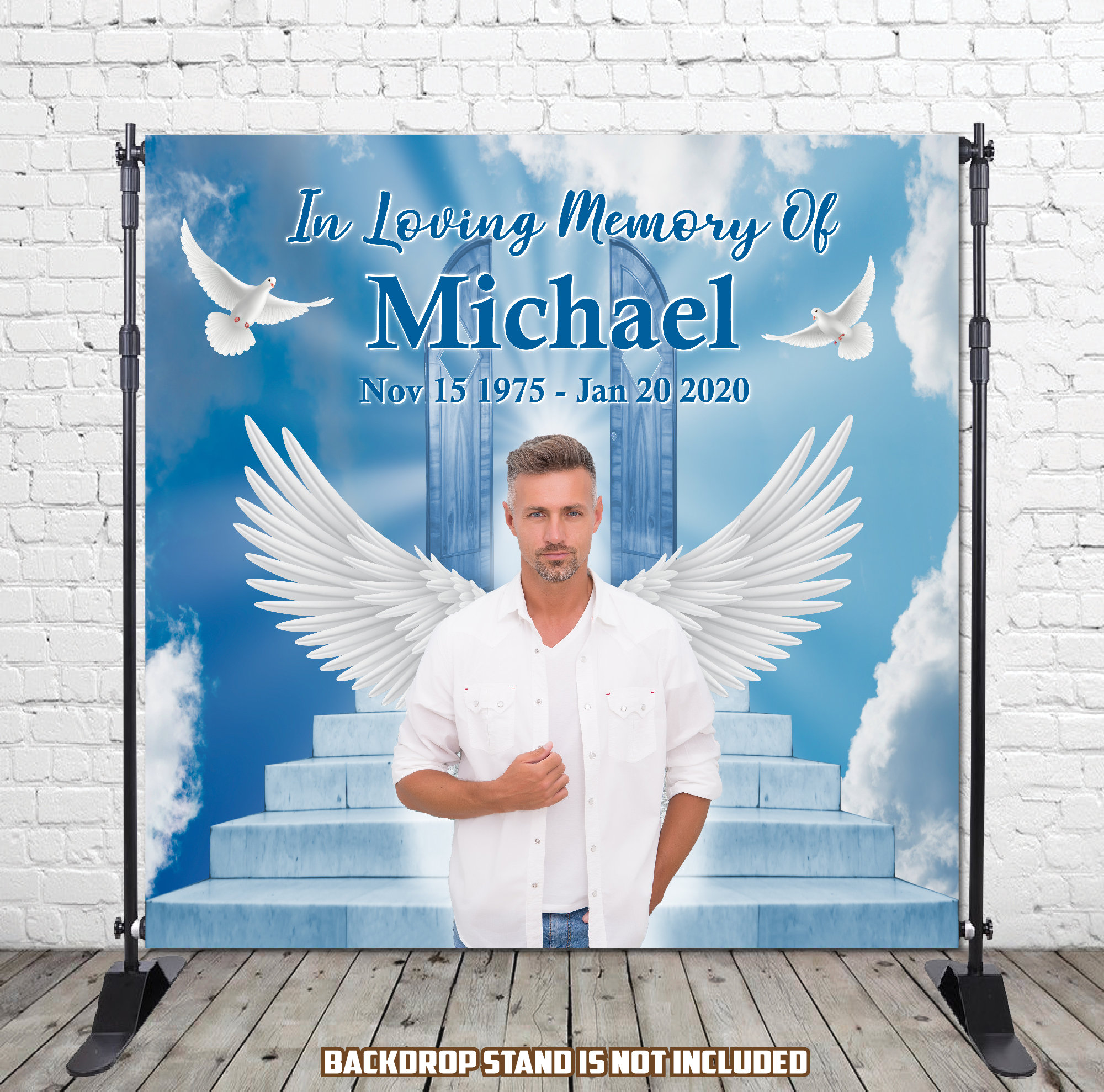 Heaven Gate Funeral Backdrop - Etsy