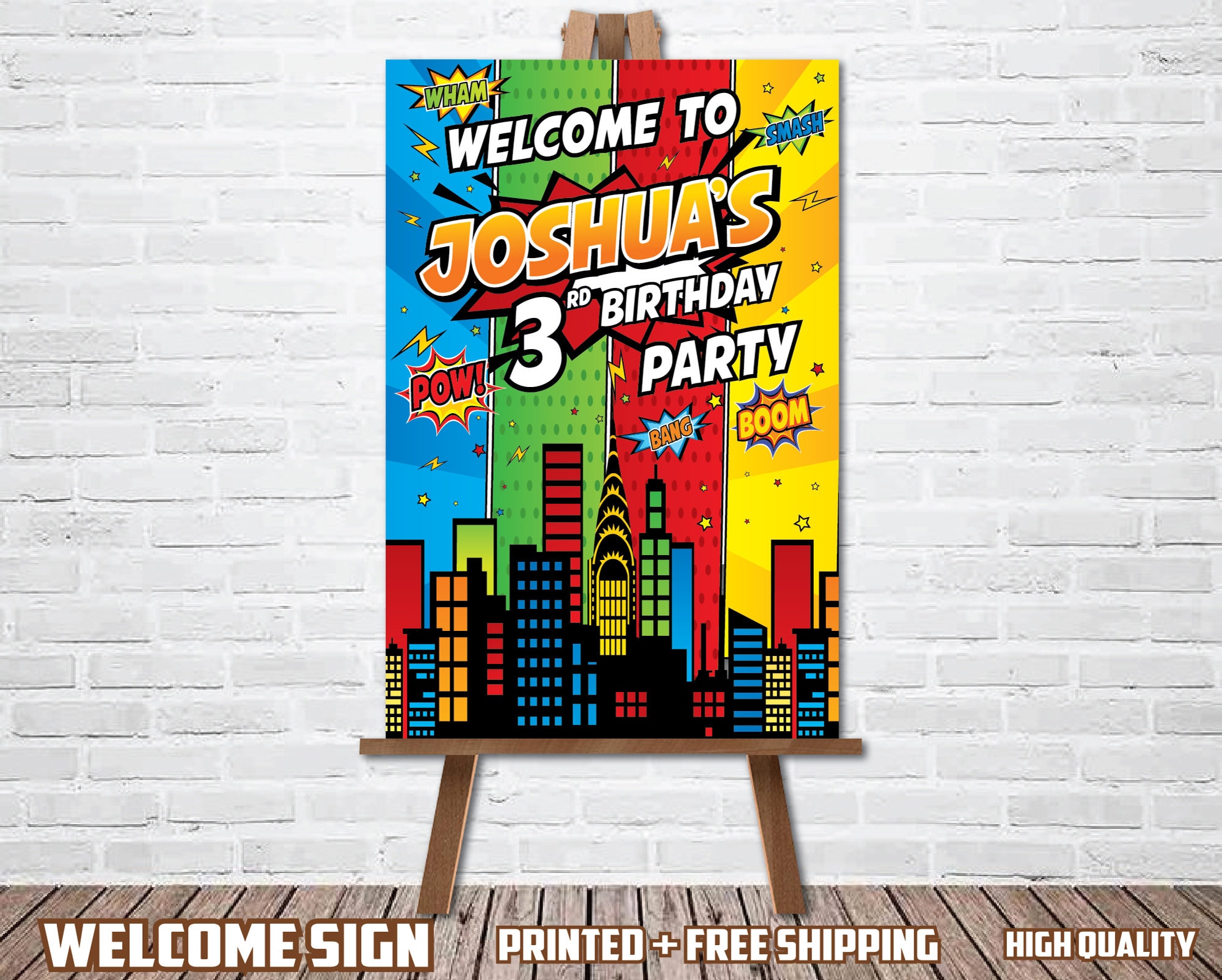 Super Hero Welcome Sign - Etsy