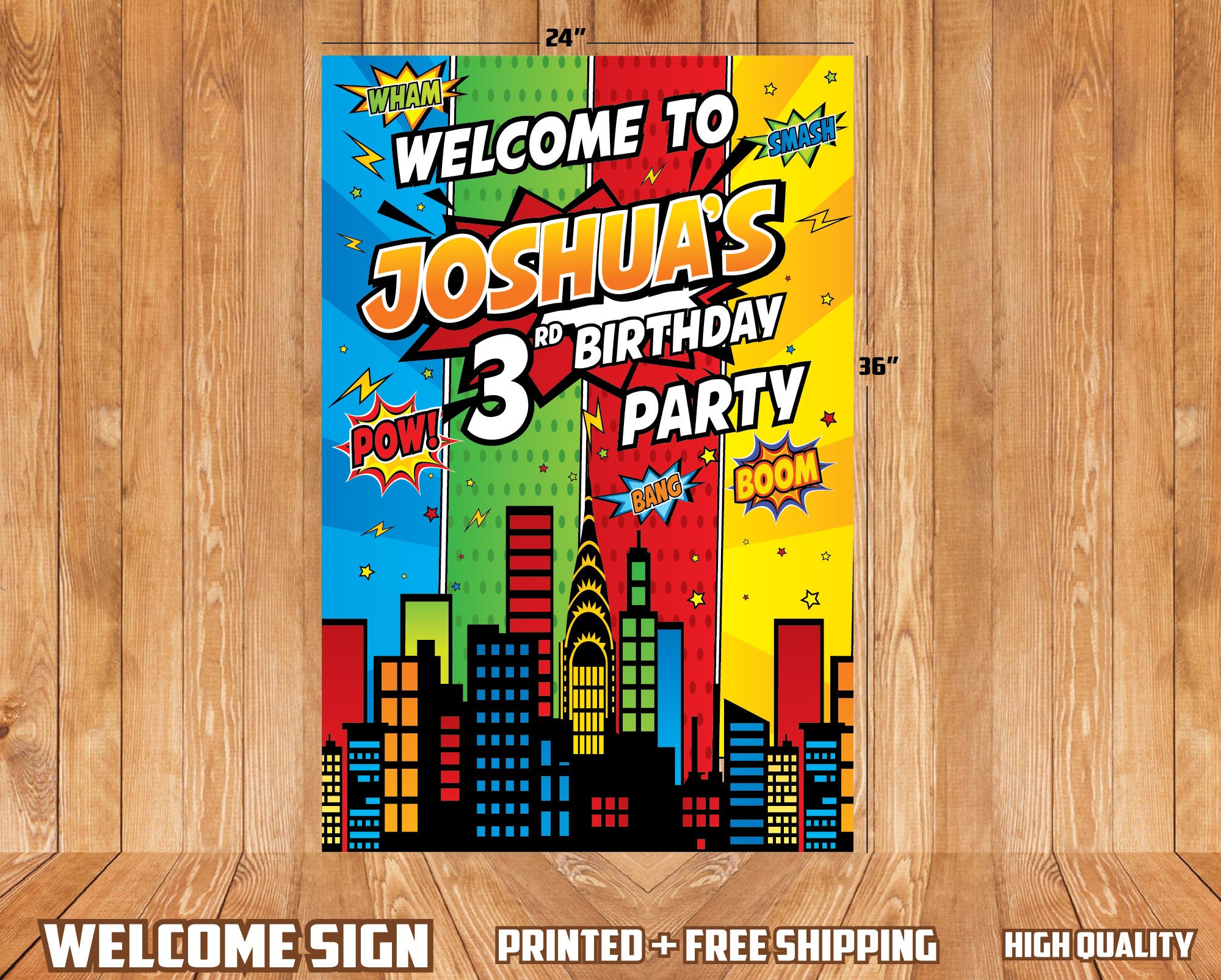 Super Hero Welcome Sign - Etsy
