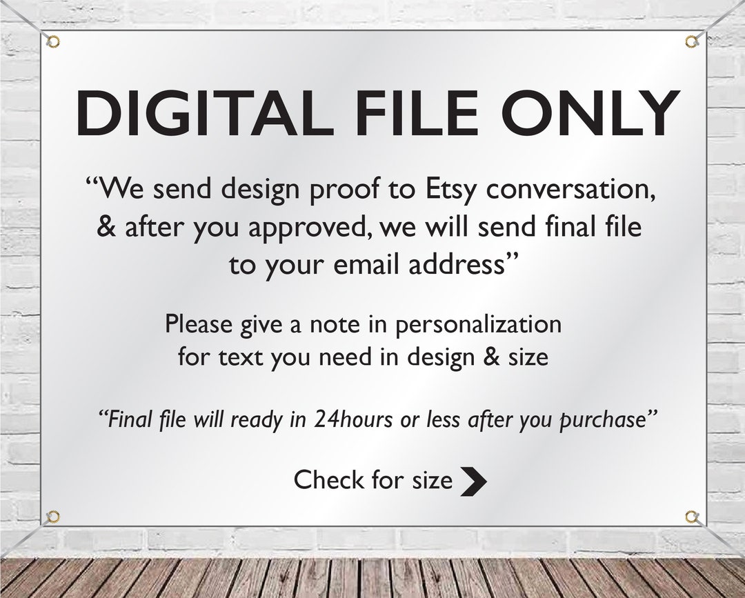 Digital File Only - Choose Size You Need - File Ready to Print - Etsy
