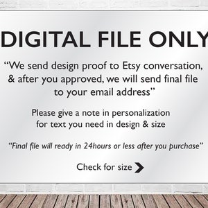 Digital File Only - Choose Size You Need - File Ready to Print - Etsy
