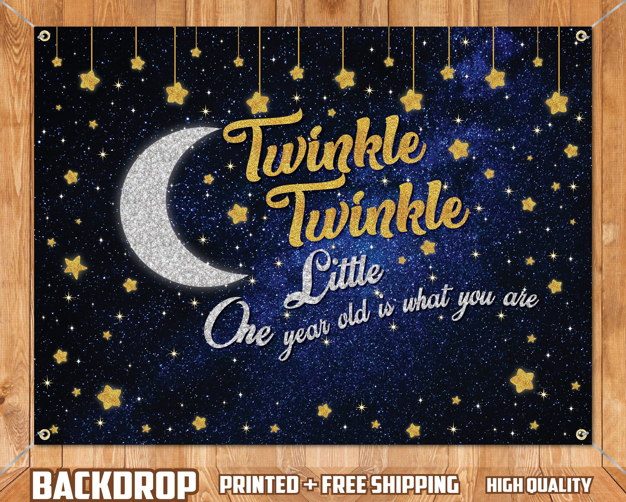 Twinkle Twinkle Little Star Backdrop - Etsy