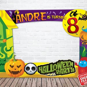 Hallowen Party Photo Booth Frame, Digital File Only, You Print It - Etsy