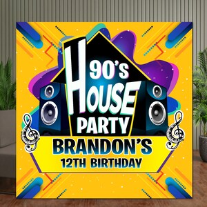 90s House Party Hip Hop Backdrop - Etsy