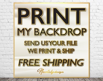 Fully Custom Backdrop Print My Backdrop, Personalized Banner, Themed ...