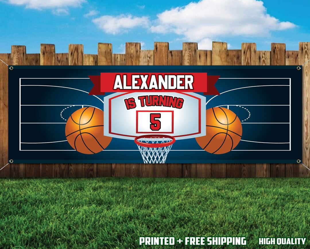 Basketball Birthday Banner - Etsy