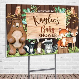 Woodland Yard Sign, Woodland Welcome Sign, Printed and Shipped - Etsy