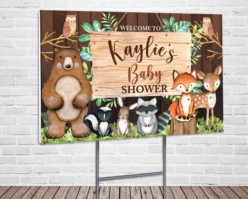 Woodland Yard Sign Woodland Welcome Sign Printed and Shipped - Etsy