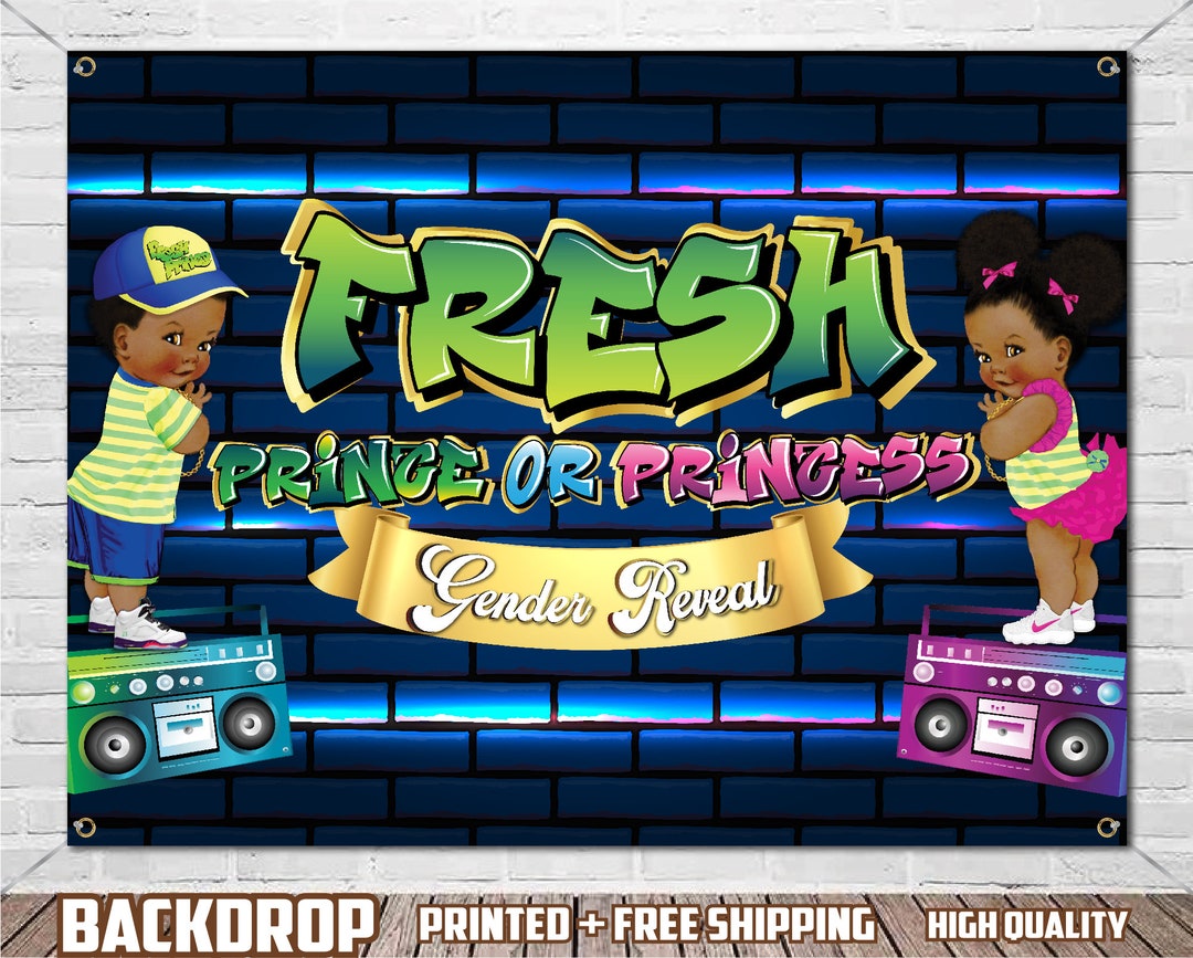 Fresh Prince or Princess Backdrop - Etsy