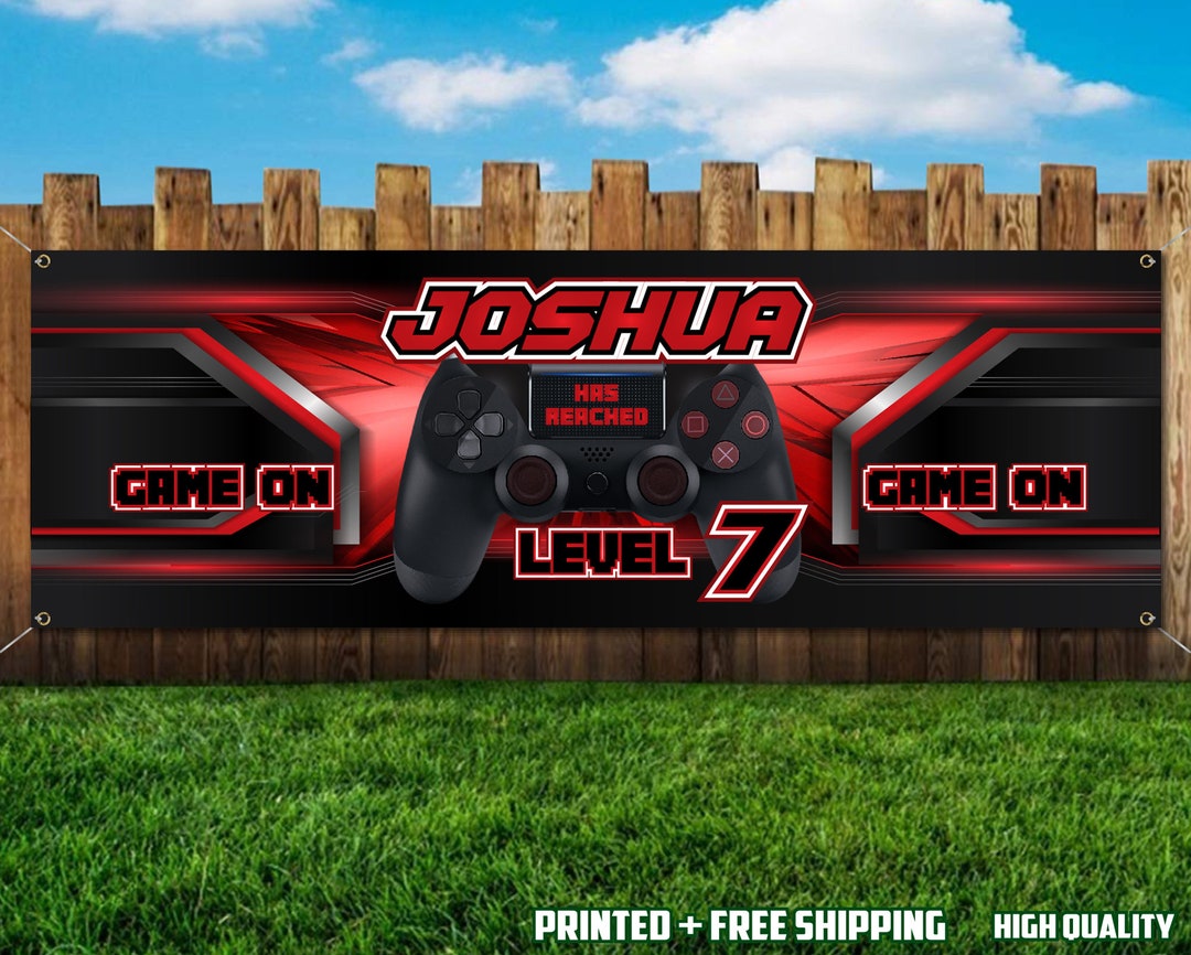 Video Gaming Birthday Banner - Etsy