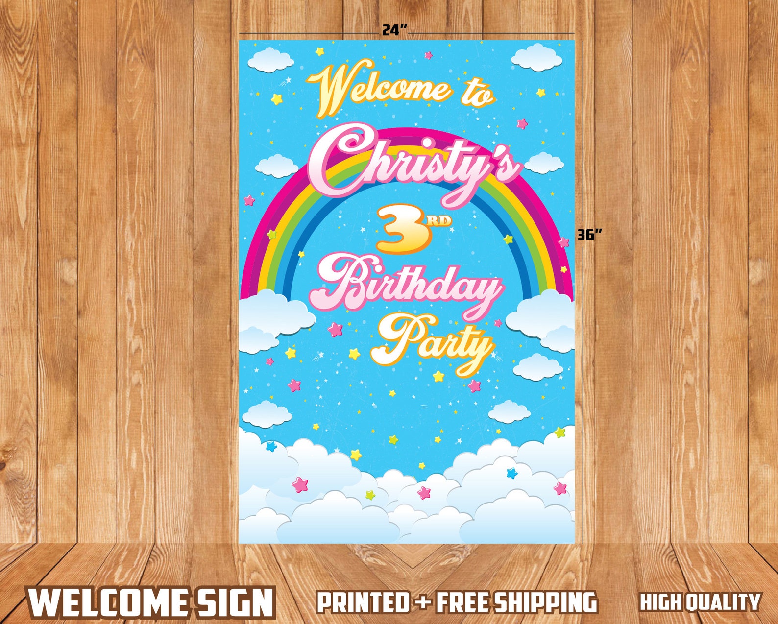 Rainbow Welcome Sign - Etsy