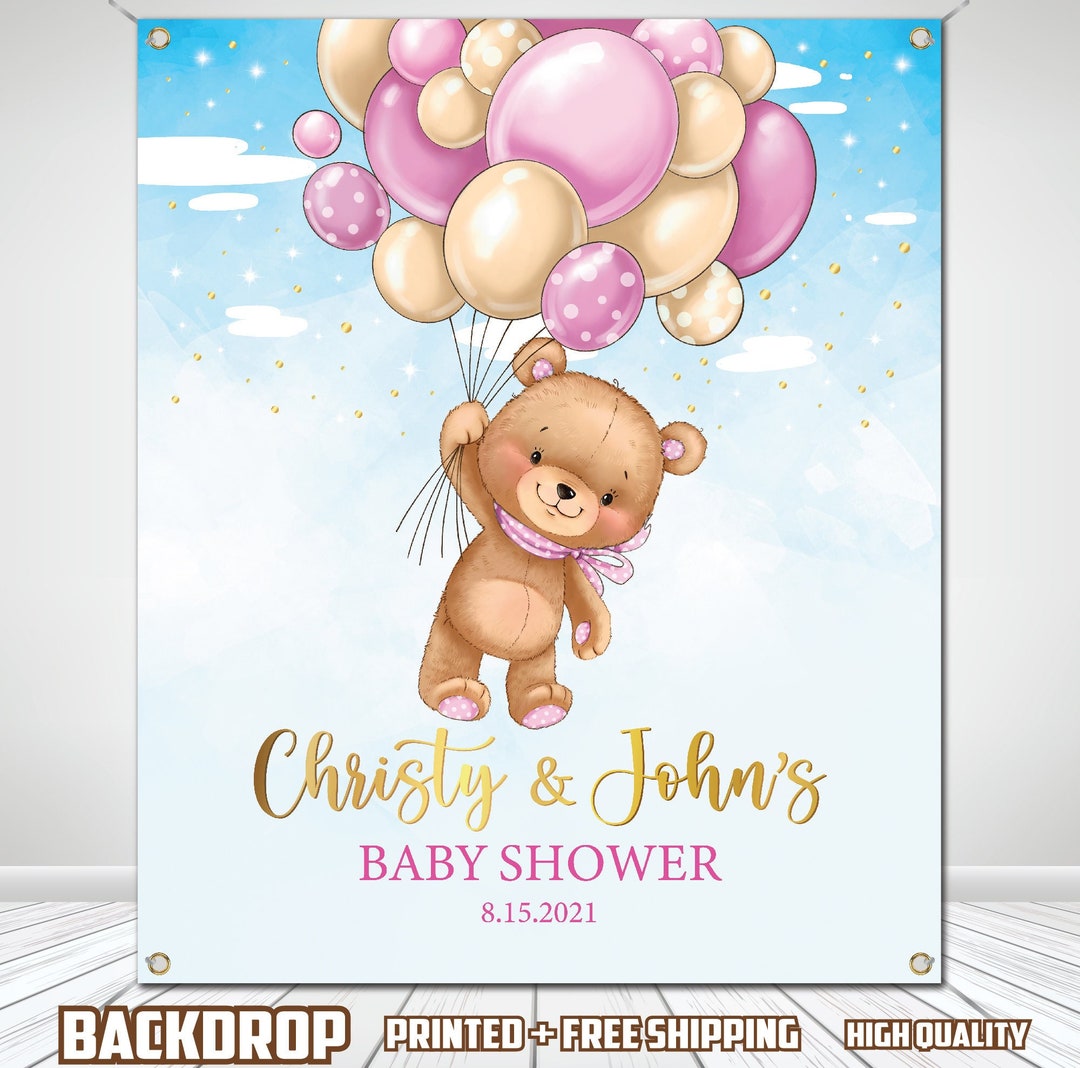 Teddy Bear Baby Shower Backdrop - Etsy