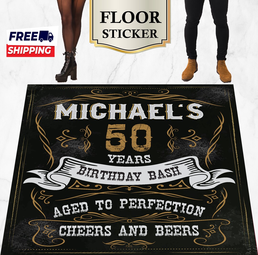 Vintage Classic Men Floor Decal Sticker - Etsy