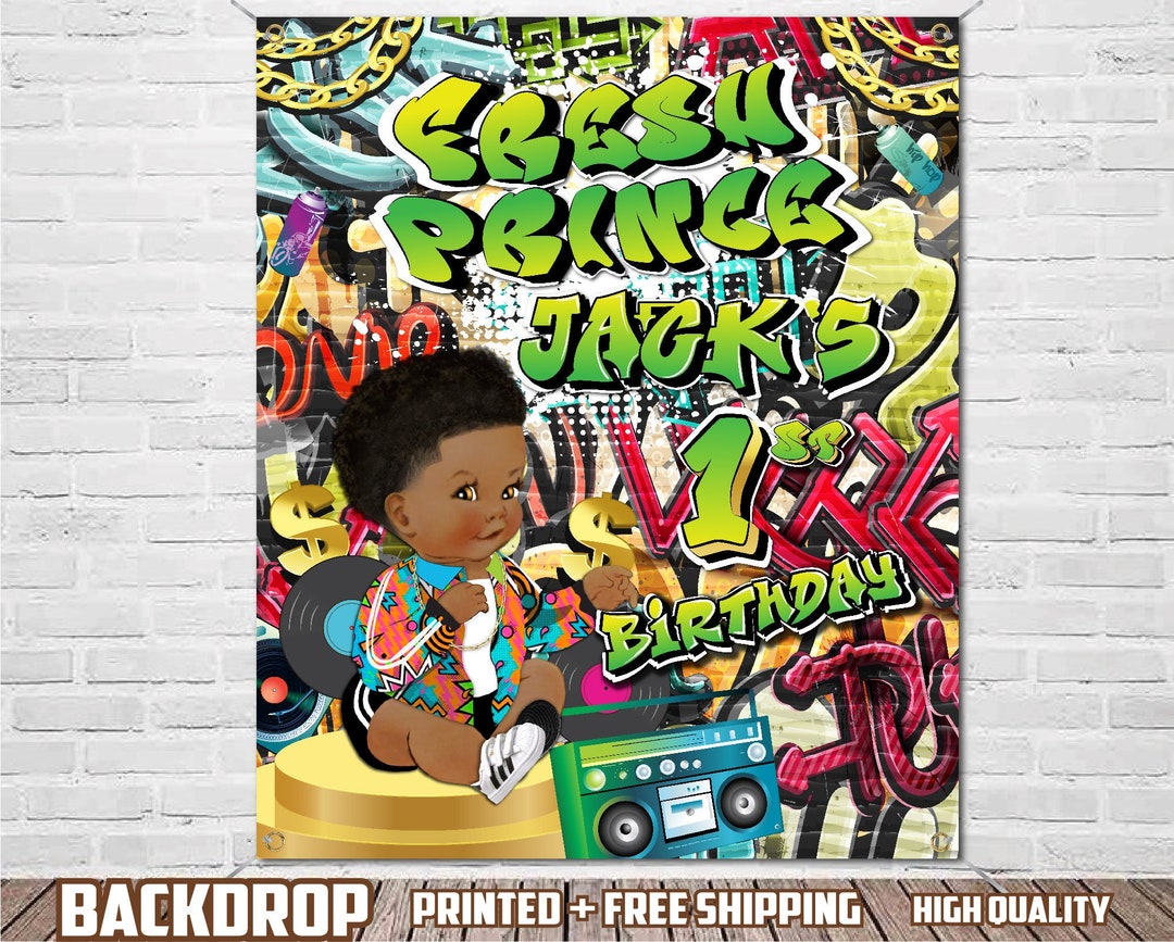 Fresh Prince Hip Hop Birthday Backdrop - Etsy