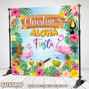 Hawaii Aloha Birthday Backdrop - Etsy