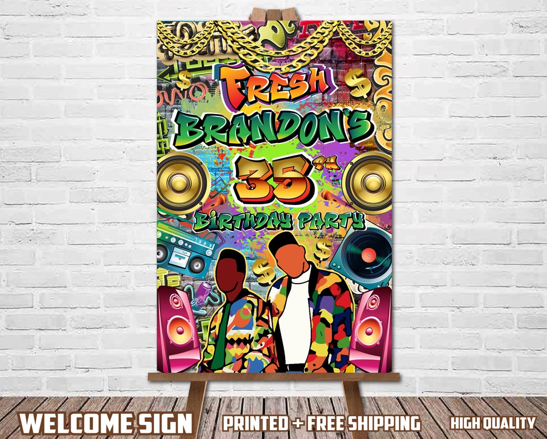 Fresh Prince Welcome Sign - Etsy