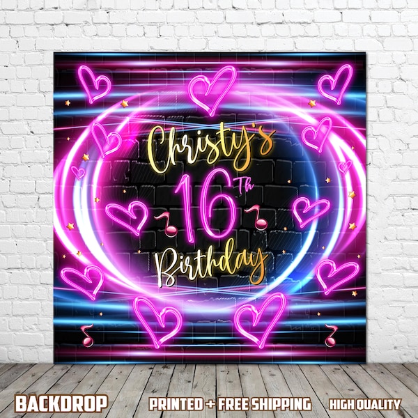 Glow Party Backdrop - Etsy