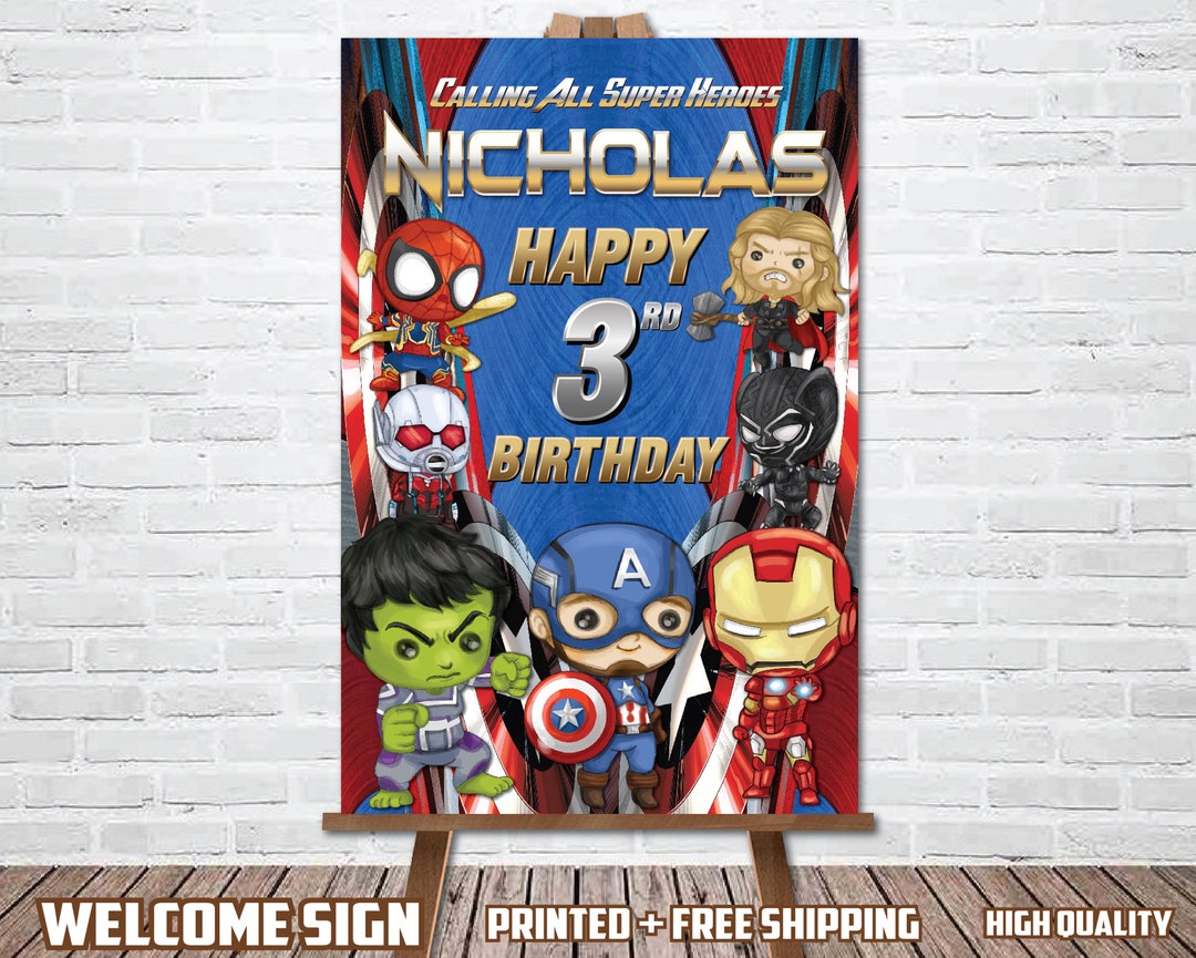 Super Hero Welcome Sign - Etsy UK