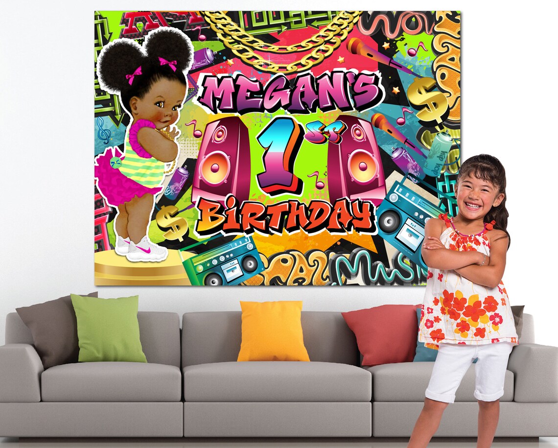 Fresh Baby Princess Birthday Backdrop Printed and Shipped | Etsy