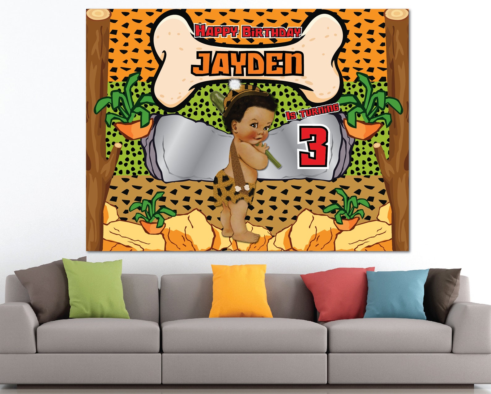 Yabado Bam Birthday Backdrop - Etsy