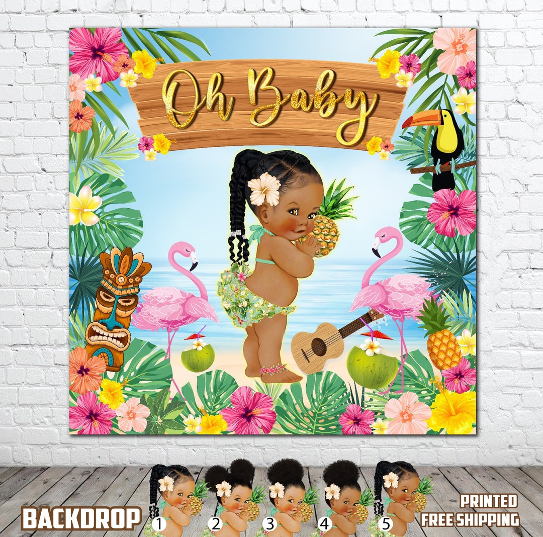 Luau Tropical Hawaiian Backdrop - Etsy