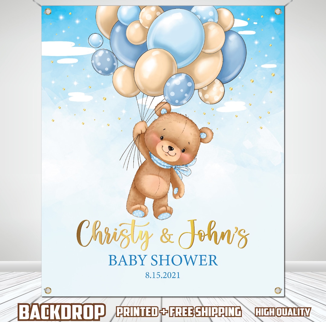 Teddy Bear Baby Shower Backdrop - Etsy