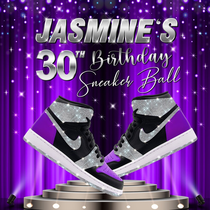 Sneaker Ball Birthday Backdrop - Etsy