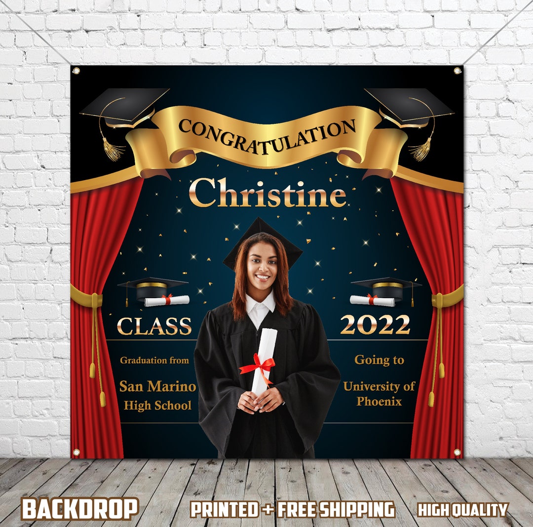 Graduation Party Photo Backdrop - Etsy