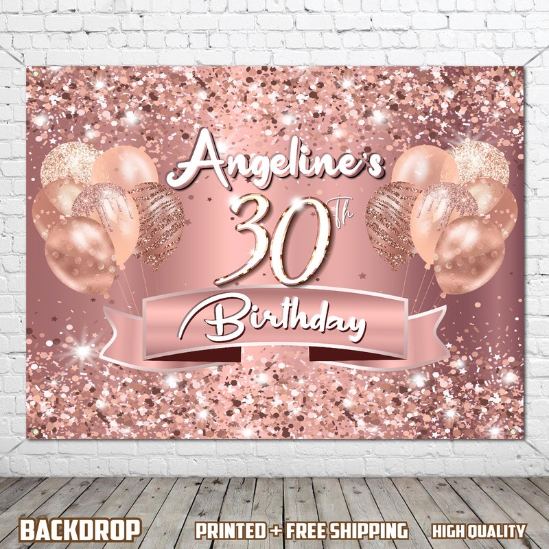 Rose Gold Backdrop - Etsy