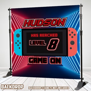 Gaming Birthday Backdrop - Etsy