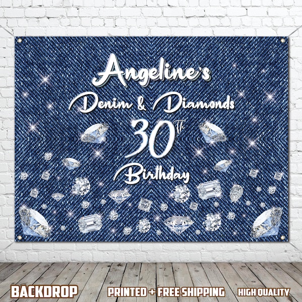 Denim Backdrop - Etsy