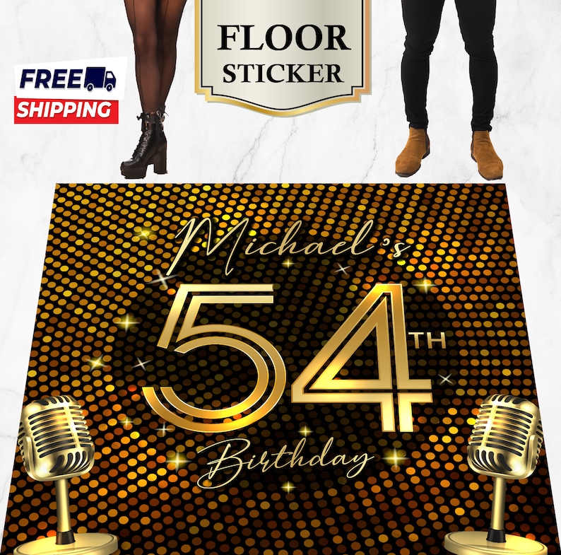 Studio 54 Disco Floor Decal Sticker - Etsy
