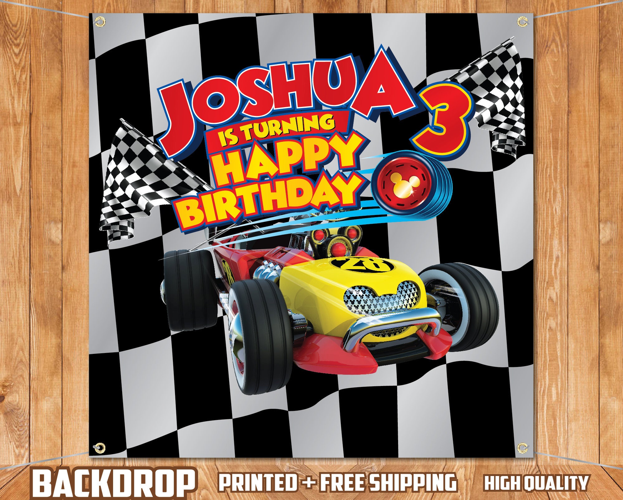 The Roadster Racers Inspired Backdrop - Etsy