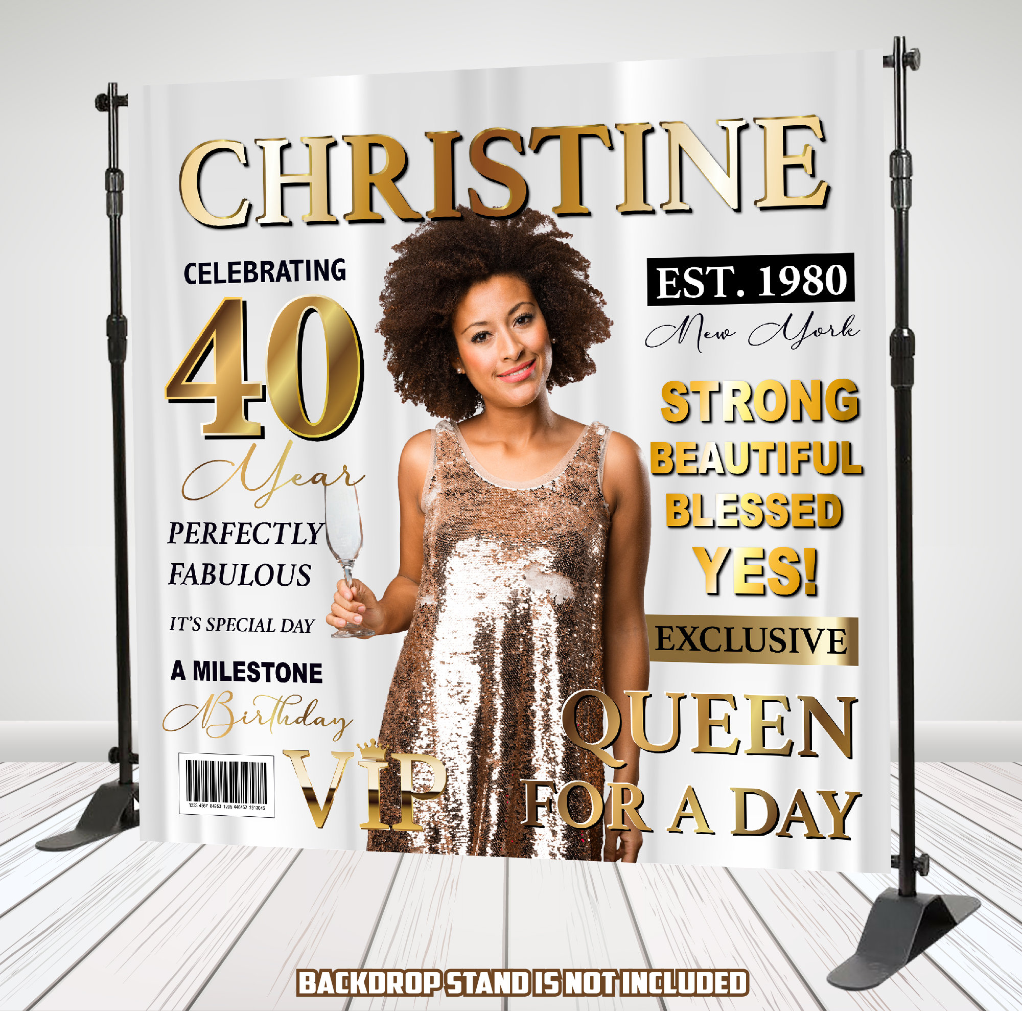 Magazine Photo Cover Birthday Backdrop - Etsy