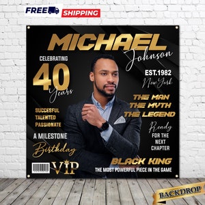 Magazine Cover Photo Birthday Backdrop - Etsy