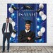 Graduation Prom Blue Silver Backdrop - Etsy