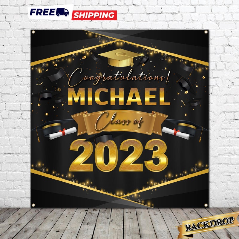 Graduation Backdrop - Etsy