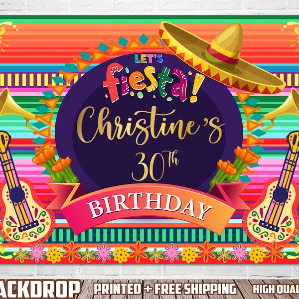 Mexican Digital Backdrop - Etsy