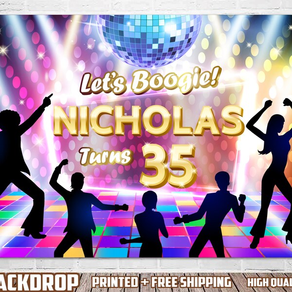 Disco Backdrop - Etsy