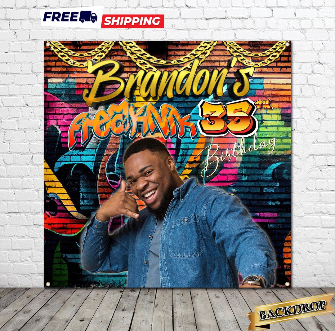 Hip Hop Graffiti Photo Birthday Backdrop - Etsy