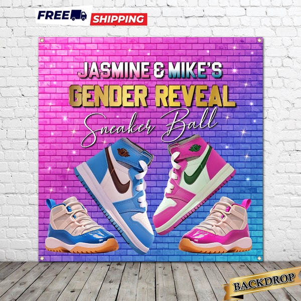 Sneaker Ball Gender Reveal Invitation - Etsy