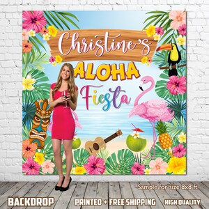 Hawaii Aloha Birthday Backdrop - Etsy