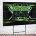 Video Game Birthday Yard Sign Green - Etsy