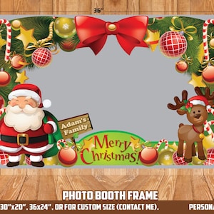 Christmas Photo Booth Frame, Digital File Only - Etsy
