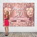 Rose Gold Balloon Birthday Backdrop - Etsy