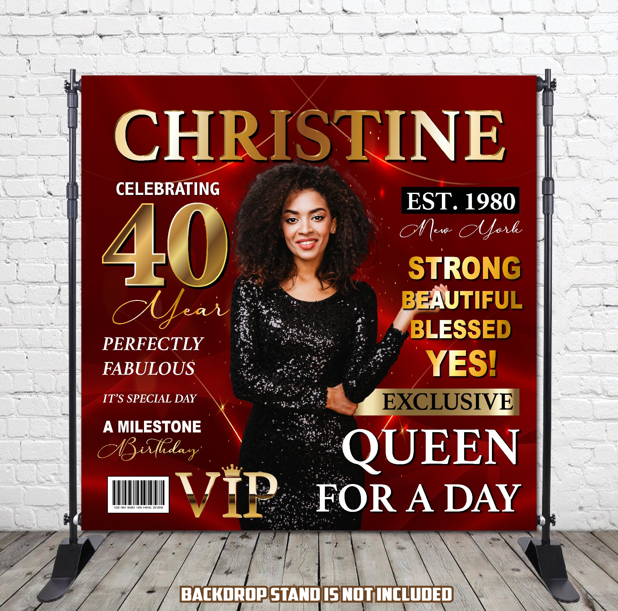 Magazine Photo Cover Birthday Backdrop - Etsy