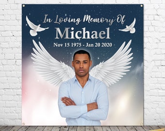 Memorial Retractable Banner, Funeral Banner, in Loving Memory ...