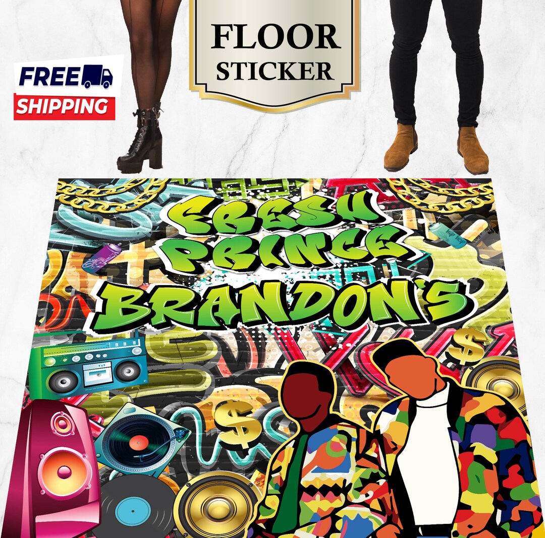 Fresh Prince Graffiti Floor Sticker - Etsy