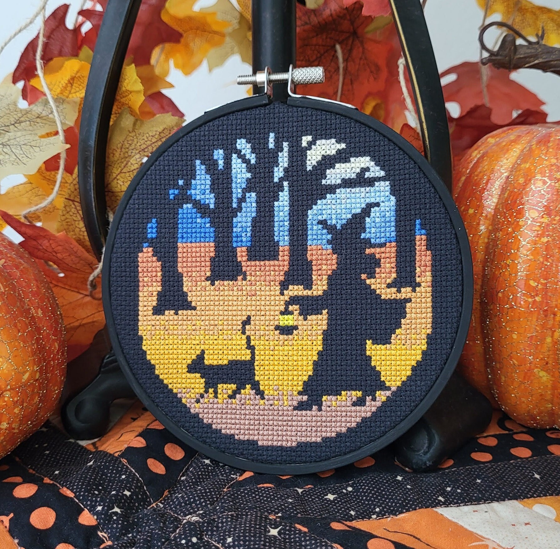 Black Cat and Witch Cross Stitch Pattern - Etsy